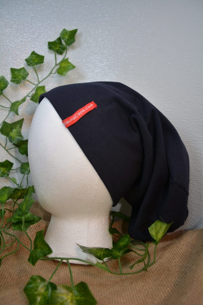Navy Sauna Cap - SaunaCaps